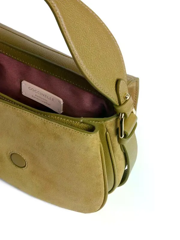 COCCINELLE Mavery Buckle-detail Shoulder Bag - Green