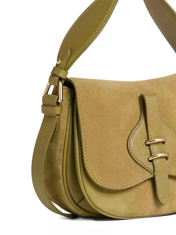 COCCINELLE Mavery Buckle-detail Shoulder Bag - Green