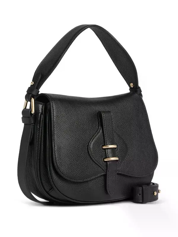 COCCINELLE Small Mavery Buckle-detail Shoulder Bag - Black