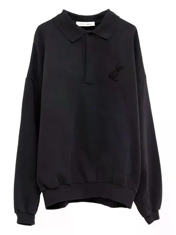 Fear Of God Logo-embroidered Sweatshirt - Black