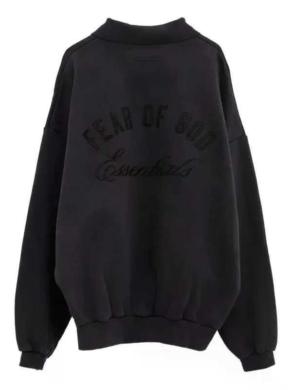 Fear Of God Logo-embroidered Sweatshirt - Black