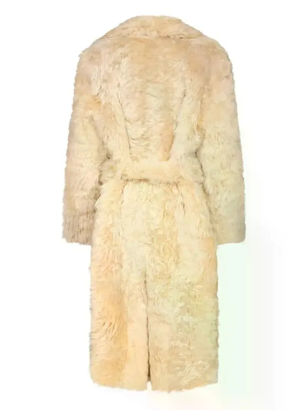LUDOVIC DE SAINT SERNIN Shearling Belted Coat