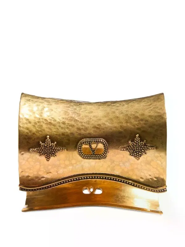 Valentino Garavani Antiqued Metal Cuff Bracelet - Gold