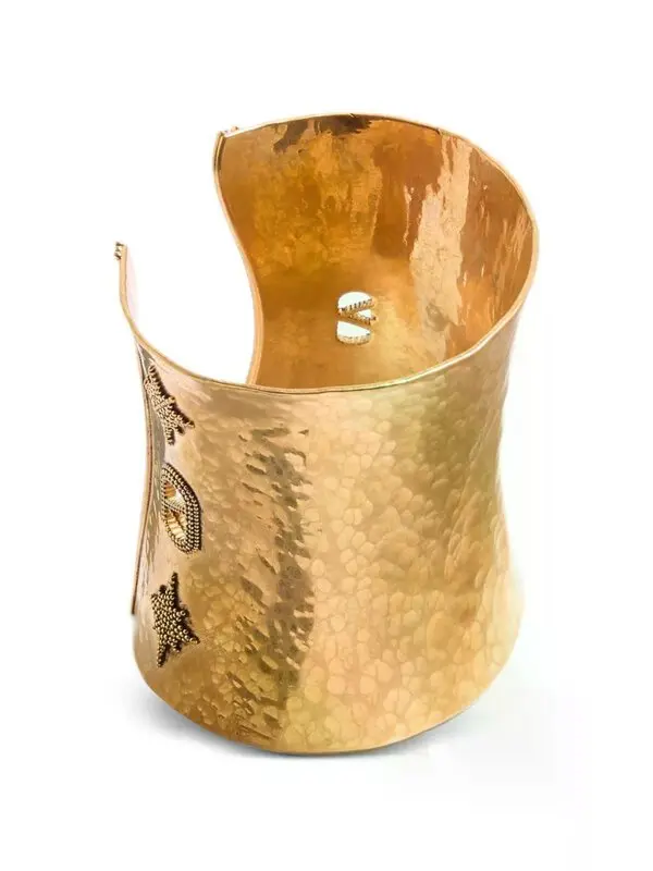 Valentino Garavani Antiqued Metal Cuff Bracelet