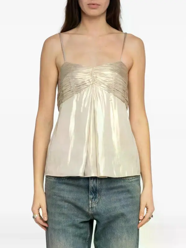Zadig&Voltaire Cippie Satin Blouse - Neutrals