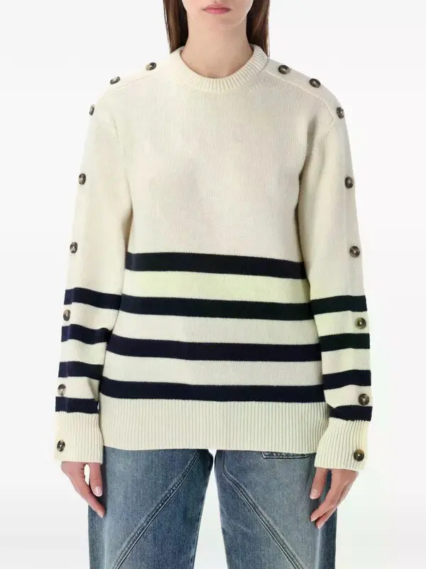 JW Anderson Striped Knit Sweater - Neutrals