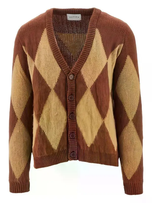 MARSEM Argyle Cardigan