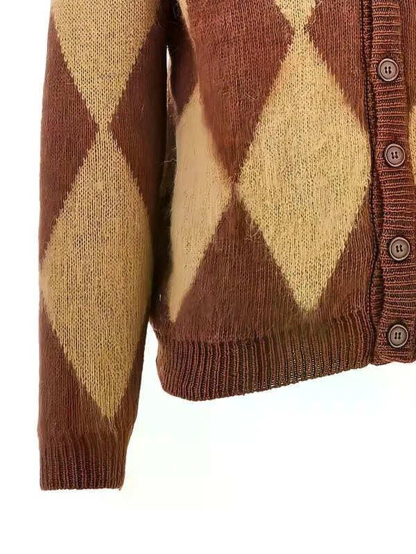 MARSEM Argyle Cardigan