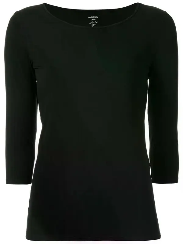 MARCCAIN Three-quarter Sleeve T-shirt - Black