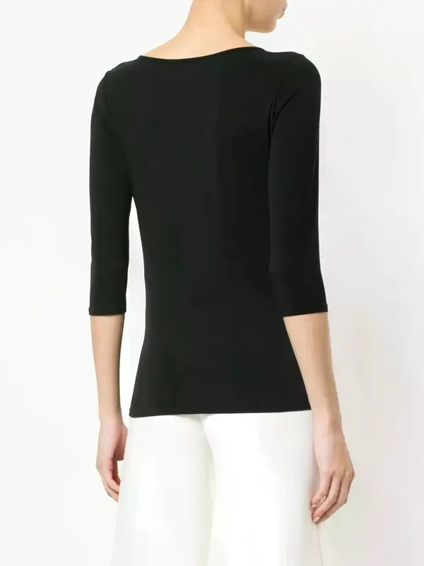 MARCCAIN Three-quarter Sleeve T-shirt - Black