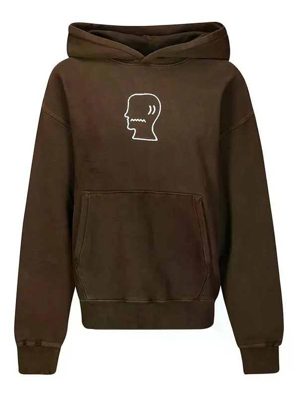BRAIN DEAD Embroidered Logo Hoodie