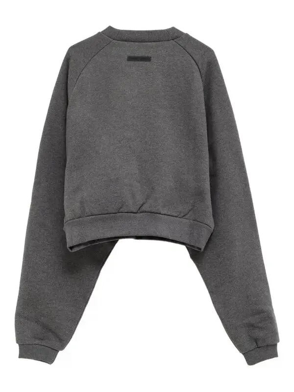 Fear Of God 90s Embossed-logo Crew-neck Sweatshirt - Grey