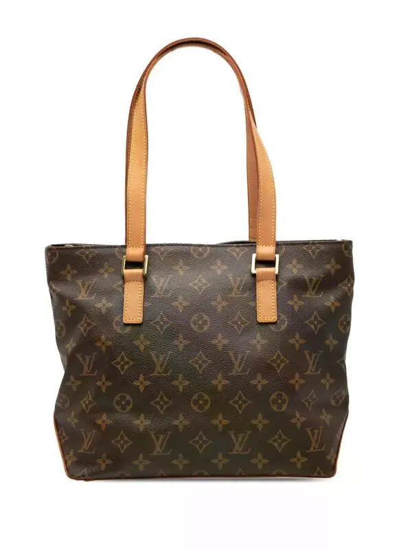 LOUIS VUITTON 2002 Monogram Cabas Piano Tote Bag - Brown