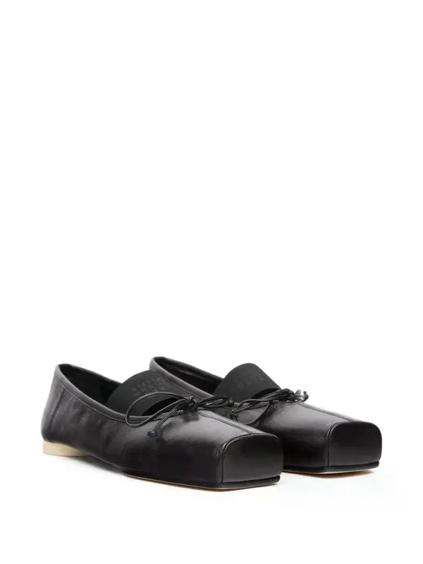 MAISON MARGIELA Tie-detail Ballerina Flats - Black