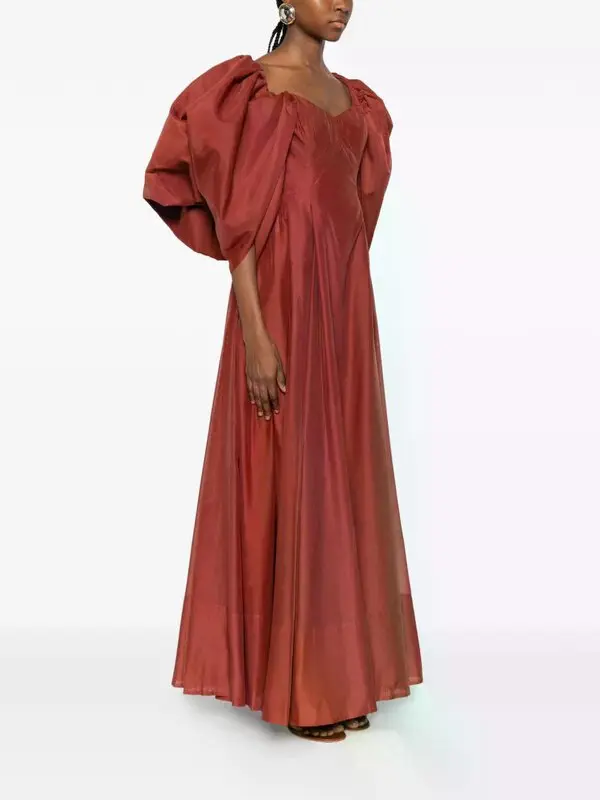 Aje Jardin Puff-sleeve Gown