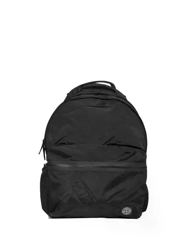 Stone Island Padded Zip-up Backpack - Black