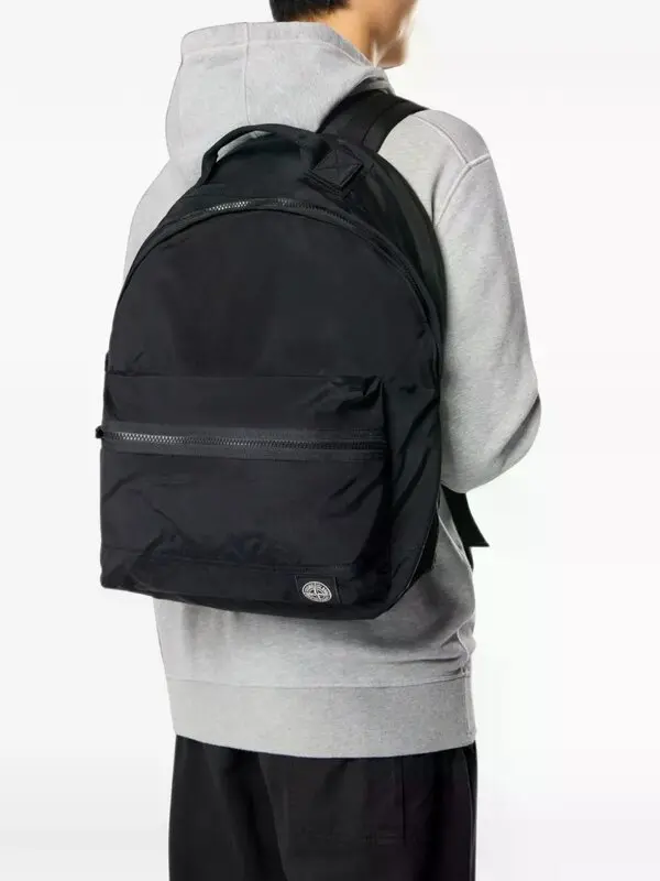 Stone Island Coated Nylon Metal Econyl® Backpack - Black