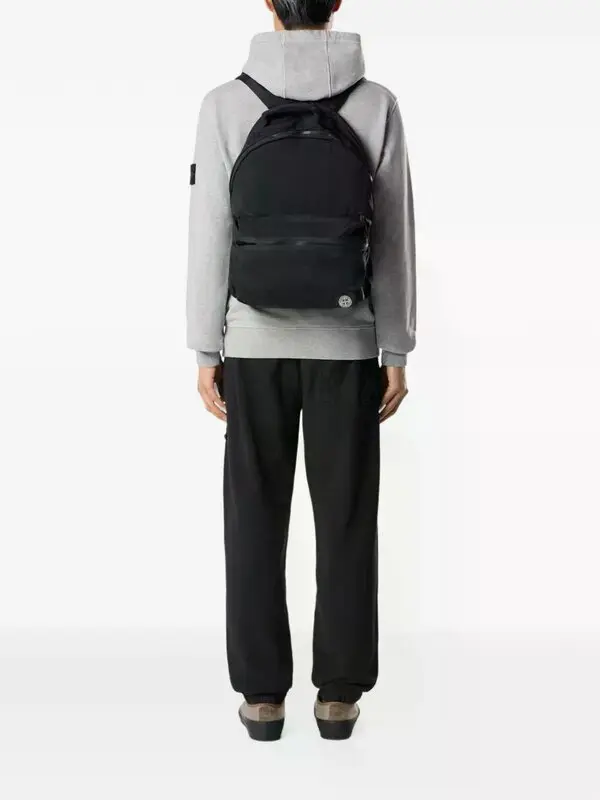Stone Island Coated Nylon Metal Econyl® Backpack - Black
