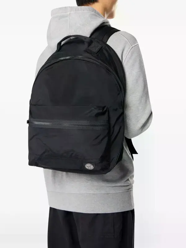 Stone Island Coated Nylon Metal Econyl® Backpack - Black