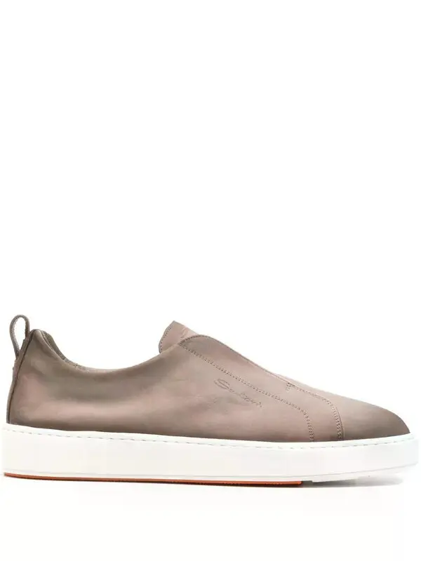 Santoni Victory Slip-on Sneakers - Neutrals