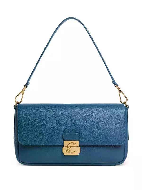 COCCINELLE C-me Lock Logo-plaque Shoulder Bag - Blue