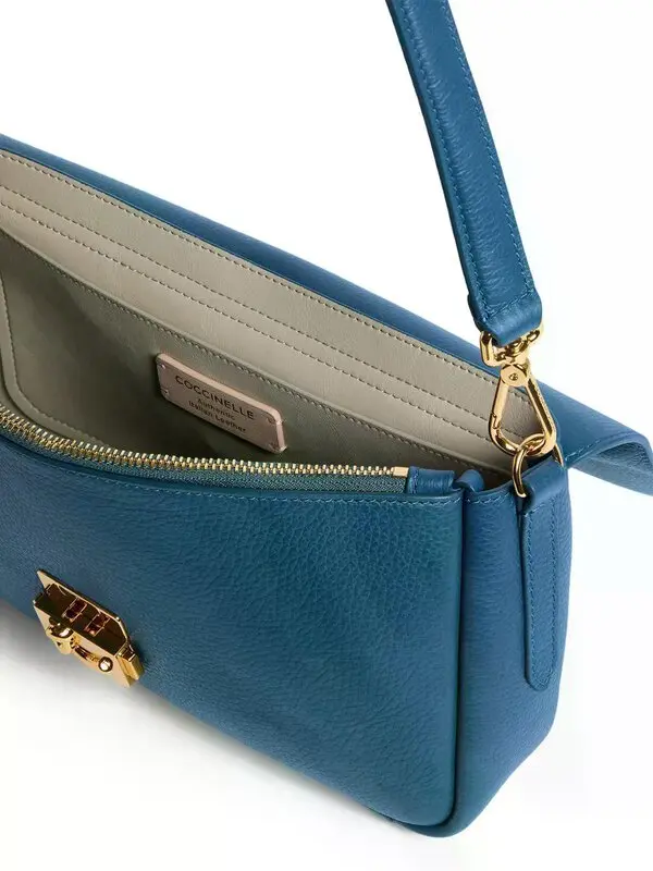 COCCINELLE C-me Lock Logo-plaque Shoulder Bag - Blue