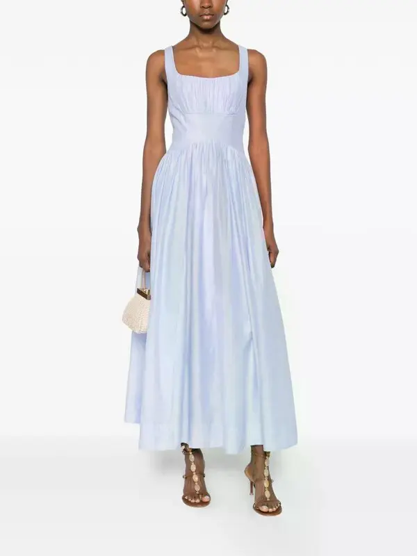 Aje Mist Ruched Midi Dress