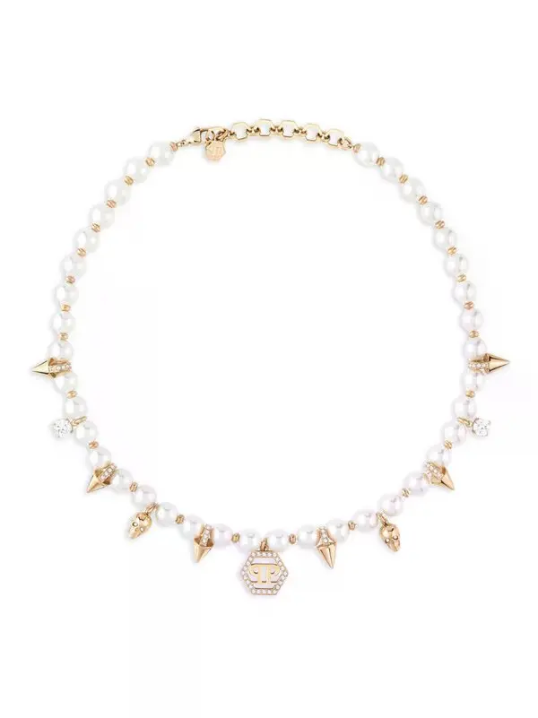 Philipp Plein Pearls Necklace - Gold
