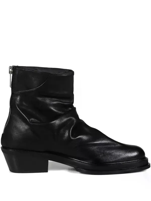 424 Zip-up Boots - Black