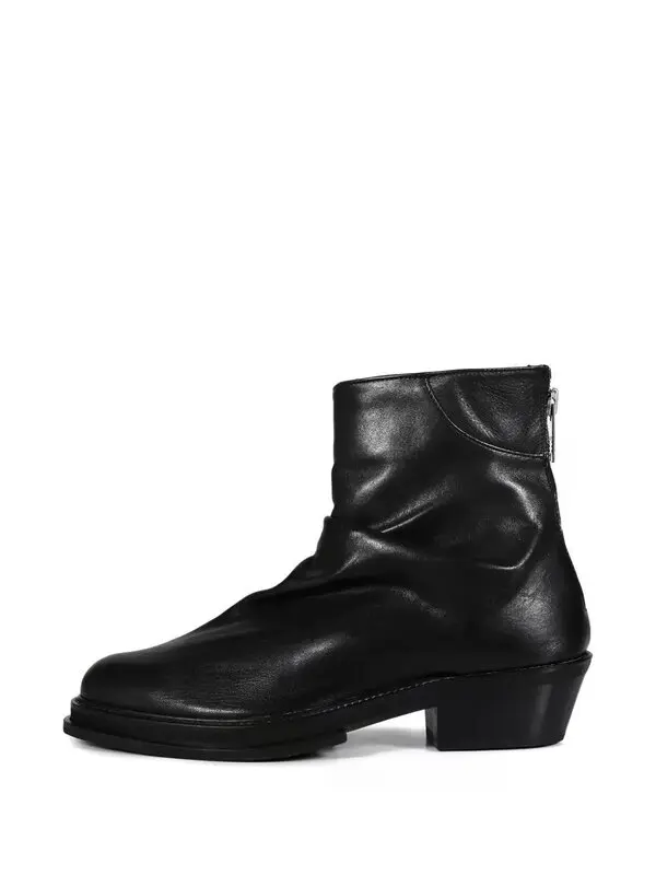 424 Zip-up Boots - Black