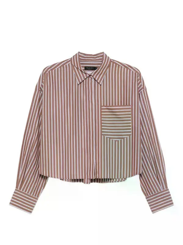 Rag & Bone Striped Shirt - Brown