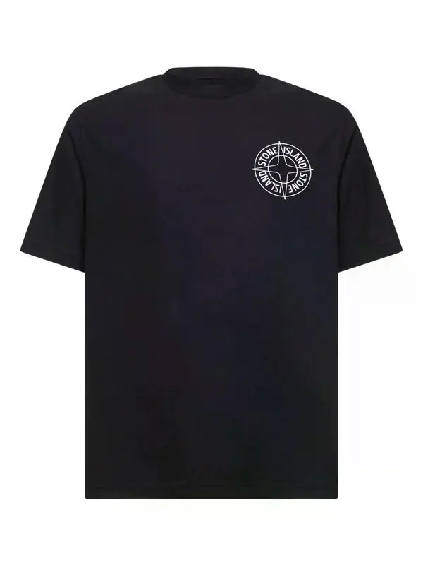 Stone Island Logo-print T-shirt - Black