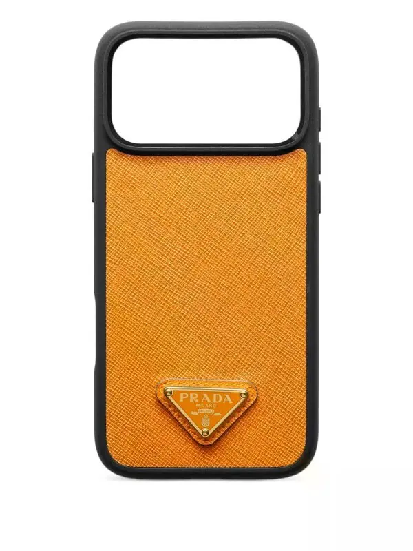 Prada Triangle-logo Iphone 17 Pro Max Case - Orange