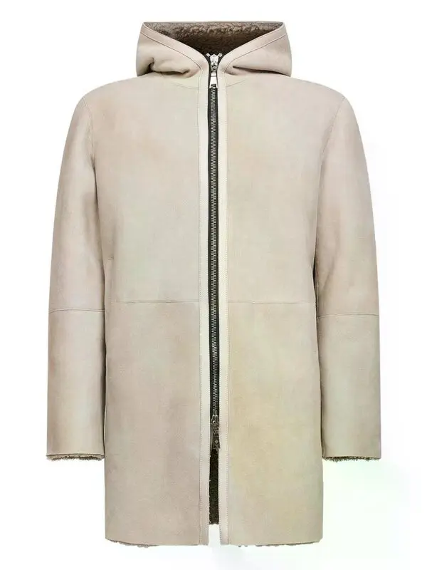 Tagliatore Hooded Shearling Coat
