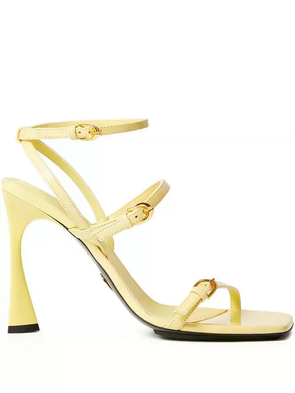 Stella McCartney Elsa Strappy Buckle Sandals - Yellow