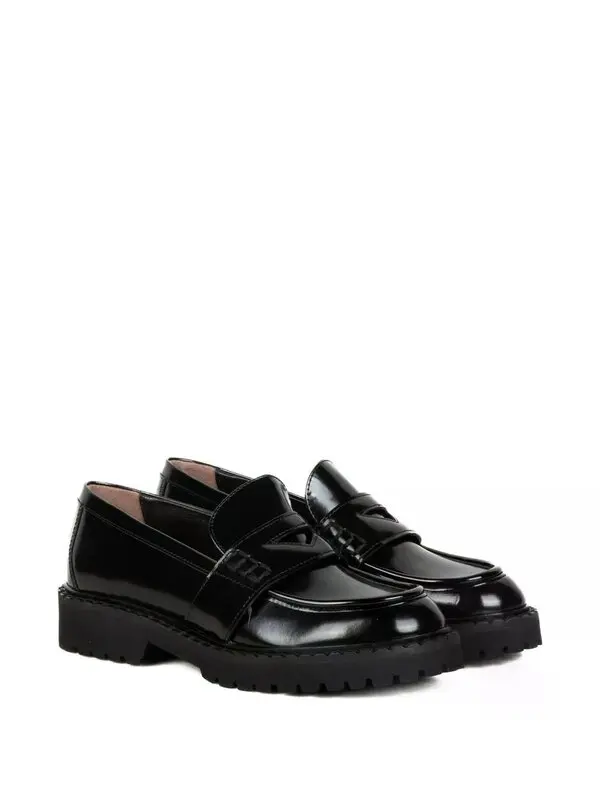 LAURA B Leather Loafers