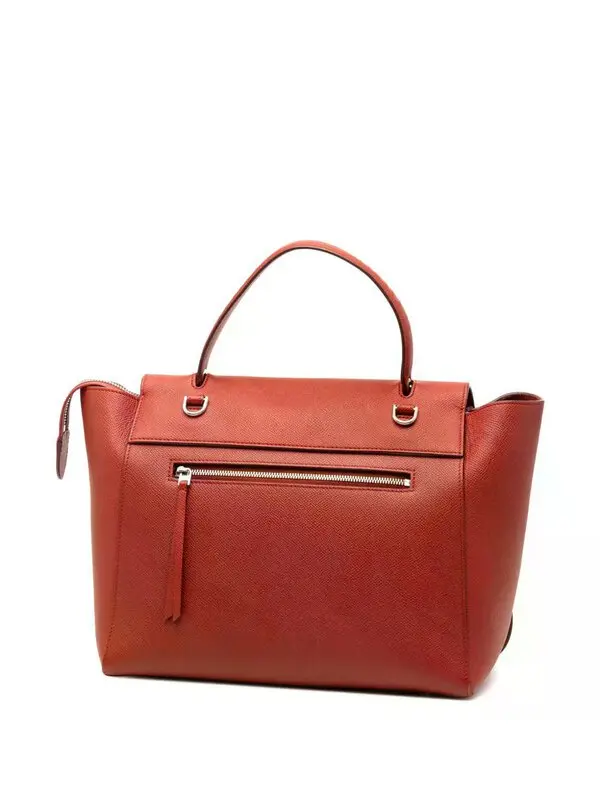 Celine 2016 Mini Grained Calfskin Belt Bag Satchel - Red