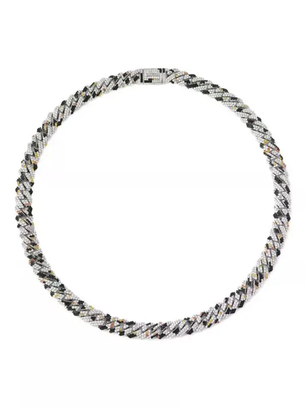 DARKAI Glitch Diamond Necklace - Silver