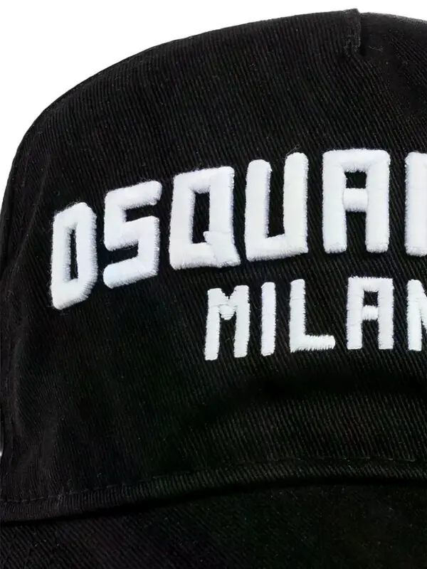 Dsquared2 Milano Patch Baseball Cap - Black