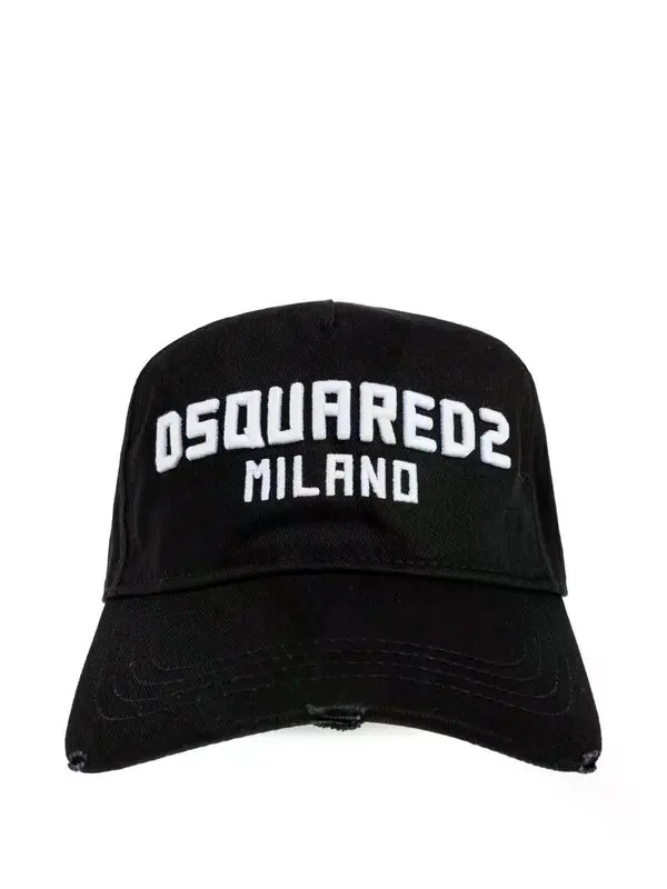 Dsquared2 Milano Patch Baseball Cap - M063 Nero/bianco