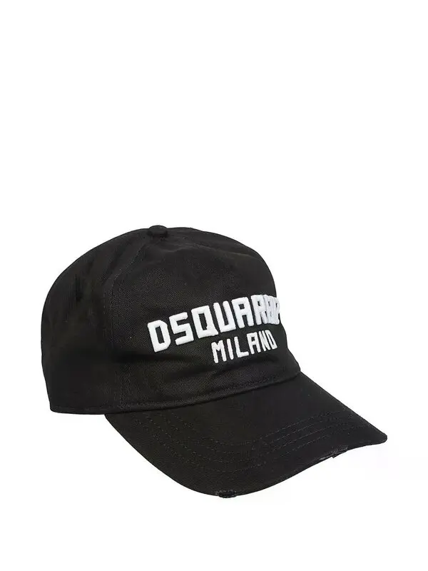 Dsquared2 Milano Patch Baseball Cap - M063 Nero/bianco