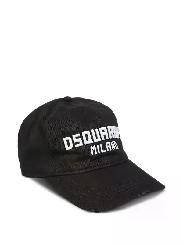 Dsquared2 Milano Patch Baseball Cap - M063 Nero/bianco