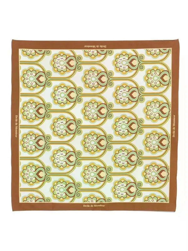 Drole De Monsieur Floral Scarf - White