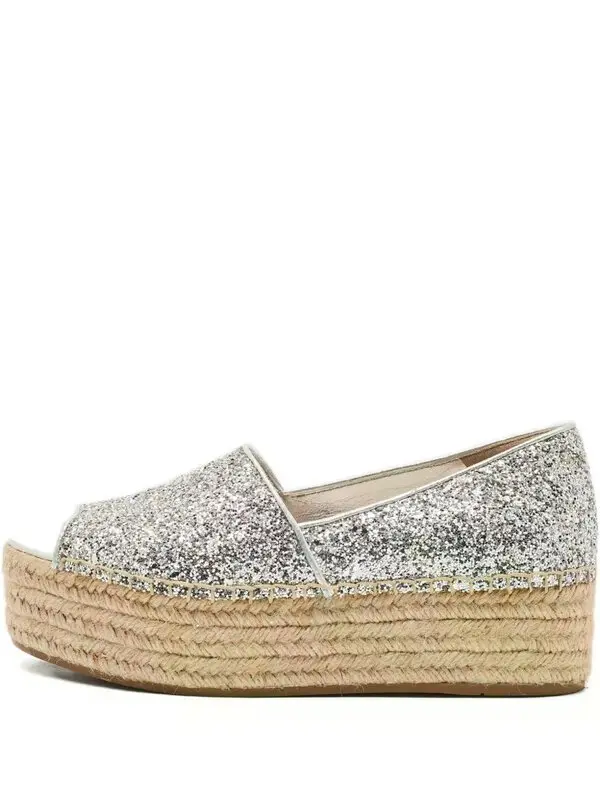 Miu Miu Glitter Espadrilles