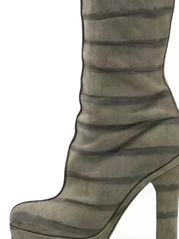 LOUIS VUITTON 120mm Crocodile-embossed Boots