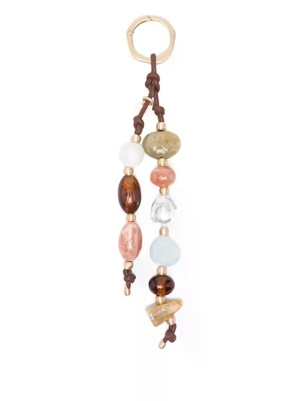 Cult Gaia Mercier Beaded Key Ring - Neutrals