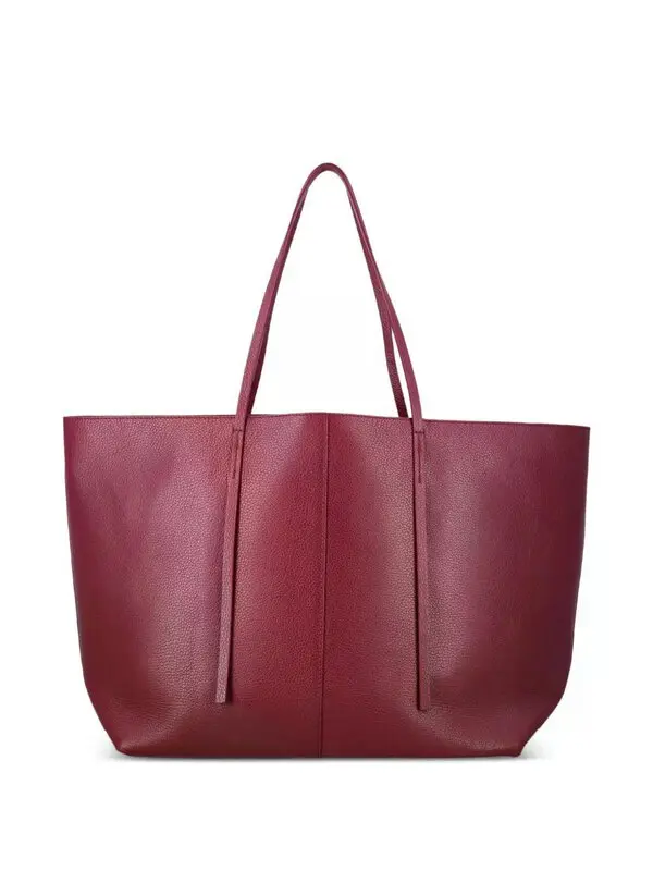 BY MALENE BIRGER Abilla Leather Tote Bag - Red