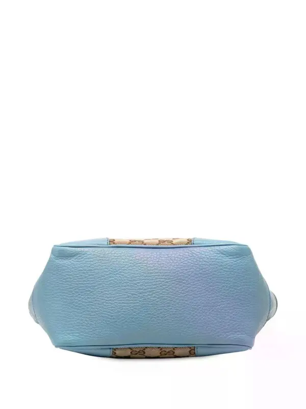 Gucci 2000-2015 Small Gg Canvas Bree Satchel - Blue
