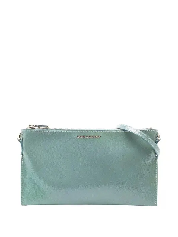 Burberry Grained Leather Peyton Crossbody Bag - Green