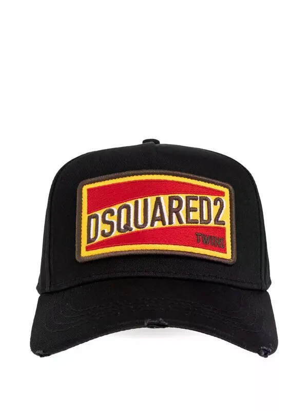 Dsquared2 Baseball Cap With Logo Patch - Black